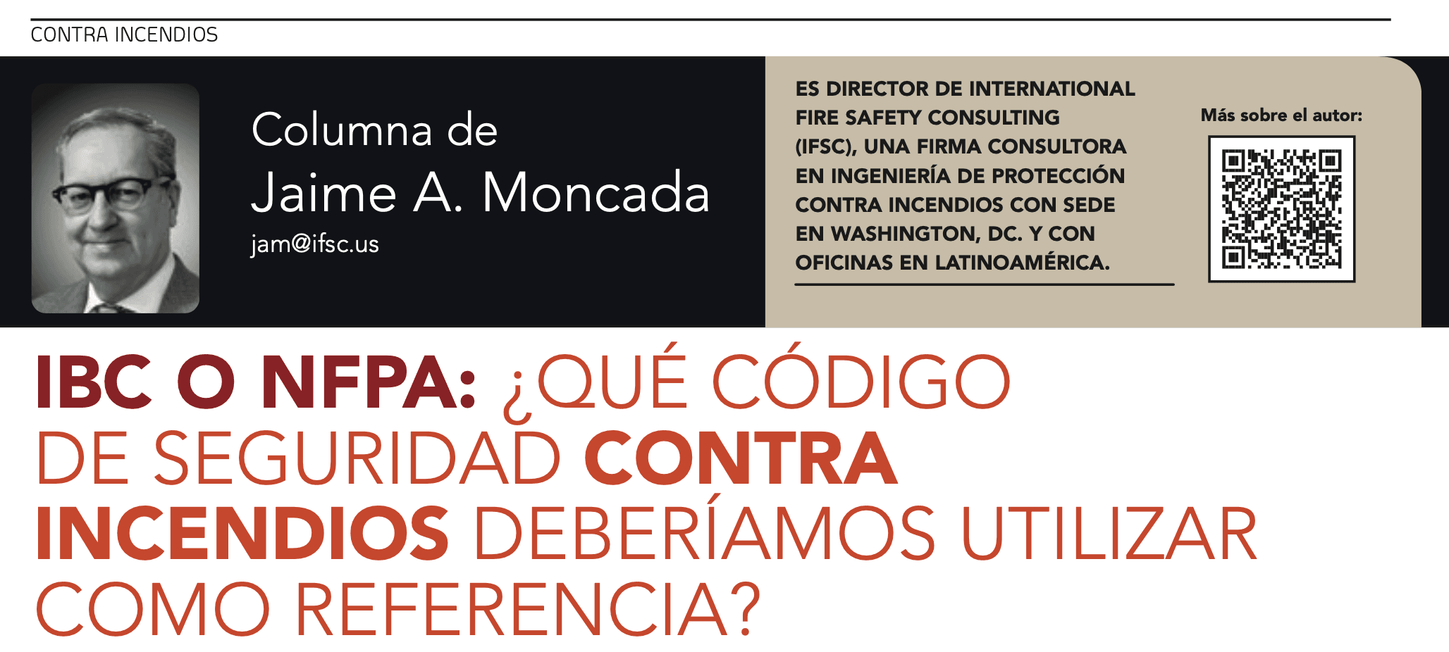 Seguridad en América | IBC O NFPA: ¿QUÉ CÓDIGO DE SEGURIDAD CONTRA ...